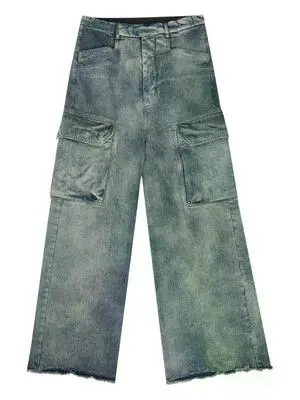 Rick Owens Contrast Stitching Jeans For Men