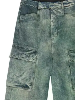 Rick Owens Cargo Frayed Jeans