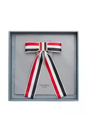 Thom Browne Satin Rwb Bow Barrette
