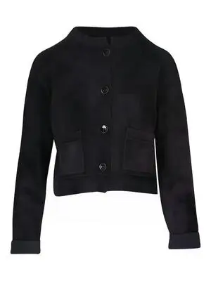 D.exterior Buttoned Jacket With Flap Pockets