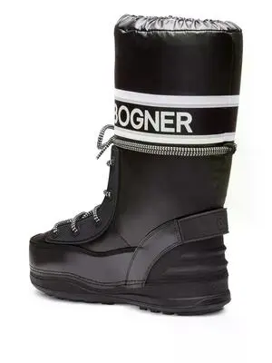 Bogner Logo Lace-up Snow Boots - Black