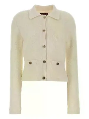 Gucci Long-sleeve Bouclé Knit Cardigan