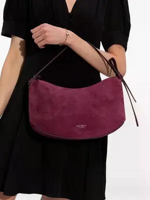 Kate Spade New York Loop Suede Shoulder Bag - Purple
