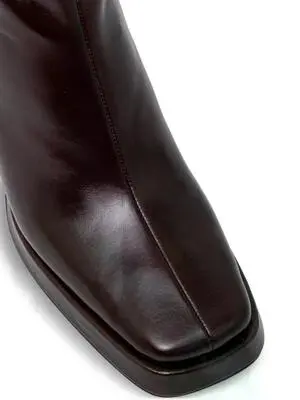 Jeffrey Campbell Maximal-3 Square-toe Heeled Knee-high Boots
