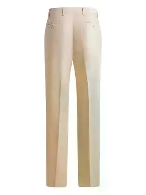Etro Straight-leg Jacquard Trousers - Neutrals