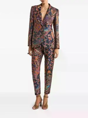 Etro Jacquard Floral-paisley Blazer - Blue