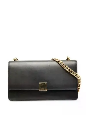 Celine Small Leather Case Chain Flap Crossbody Bag