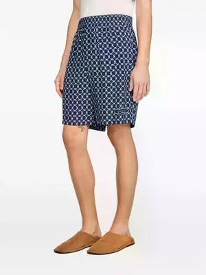 Sandro Geometric-pattern Shorts