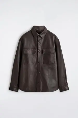 Cos Leather Overshirt