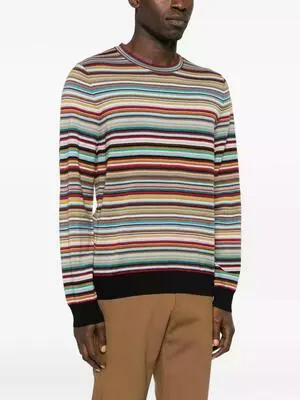 Paul Smith Striped Long-sleeve Sweater - Blue