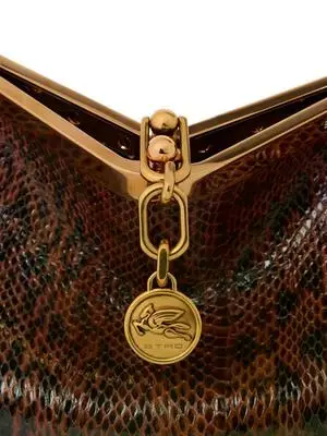 Etro Small Vela Elaphe-leather Shoulder Bag