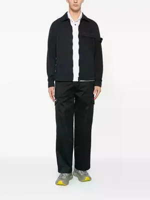 Stone Island Zip Pocket Shirt Jacket - Blue