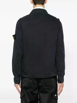 Stone Island Zip Pocket Shirt Jacket - Blue