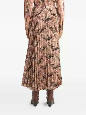 Etro Paisley-print Maxi Skirt - Pink