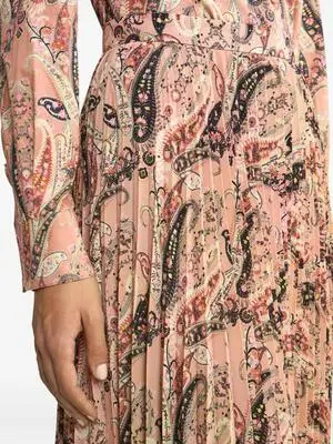 Etro Paisley-print Maxi Skirt - Pink
