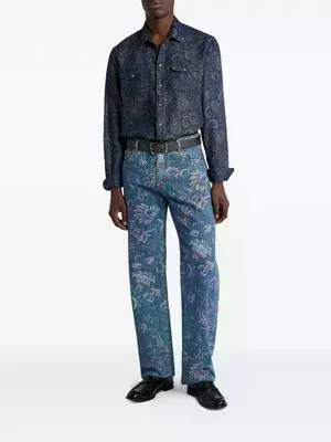 Etro Floral-motif Jeans