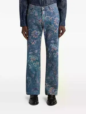 Etro Floral-motif Jeans