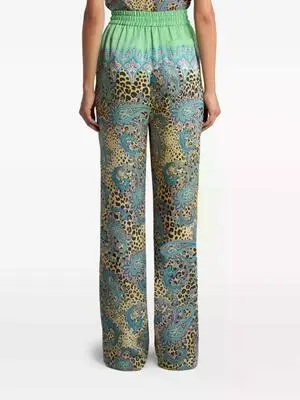 Etro Wide-leg Paisley And Animal Print Trousers