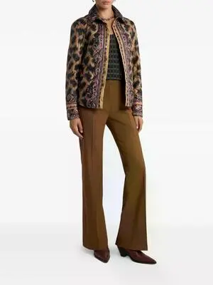 Etro Animal-print Quilted Overshirt