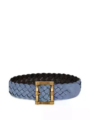 Etro Reversible Woven Belt - Blue