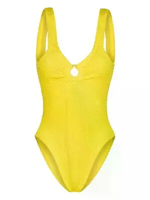 PARAMIDONNA Romana Textured Ring Swimsuit - Yellow
