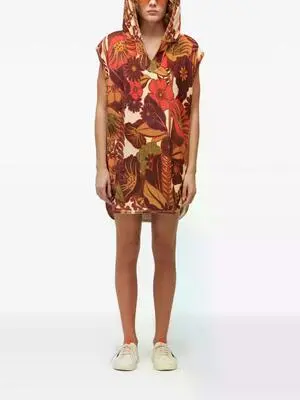 OSKLEN Hooded Floral Dress