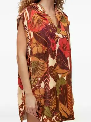 OSKLEN Hooded Floral Dress