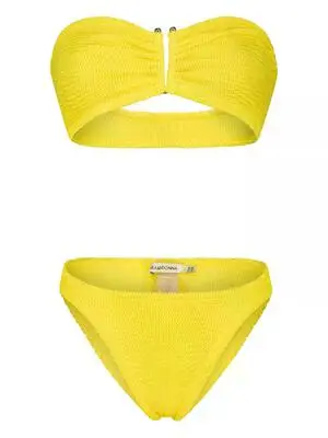PARAMIDONNA Frida Textured Bikini Set - Yellow