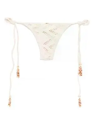 PatBO Beaded Tie Bikini Bottom