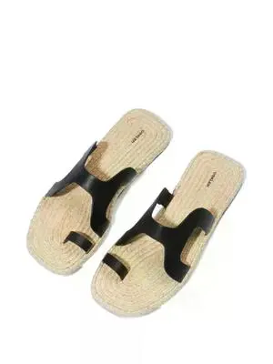 OSKLEN Square-toe Flat Sandals
