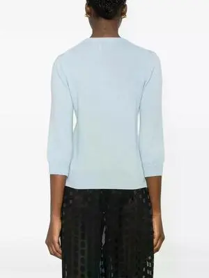 ALLUDE Buttoned Cardigan - Blue