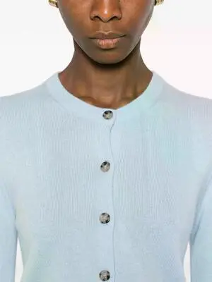 ALLUDE Buttoned Cardigan - Blue