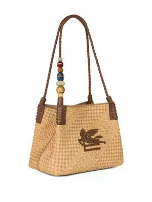 Etro Small Raffia Tote Bag