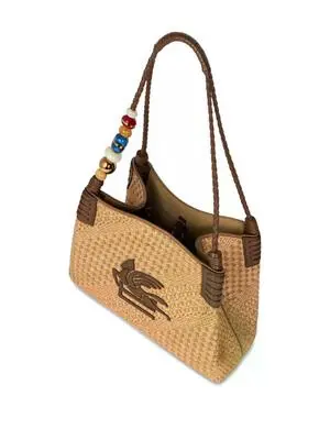 Etro Small Raffia Tote Bag