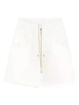 Rick Owens Drawstring Pocket Shorts - White