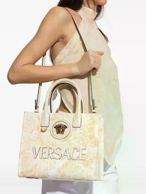 Versace La Medusa Small Printed Tote