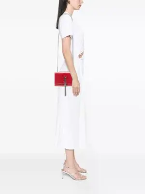 Saint Laurent 2019 Small Embossed Leather Kate Tassel Crossbody Bag - Red