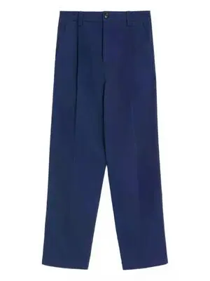 Valentino Garavani Vlogo Signature Cotton Trousers - Blue