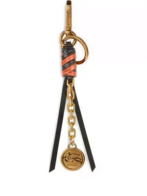 Etro Leather Bag Charm - Black