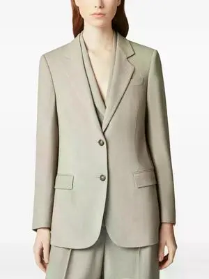 TOD'S Textured Weave Single-breasted Blazer