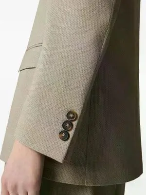 TOD'S Textured Weave Single-breasted Blazer