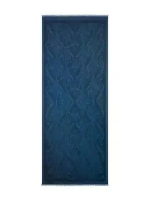 Etro Jacquard Paisley-motif Scarf - Blue