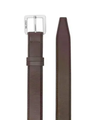 Attico Logo Buckle Leather Belt
