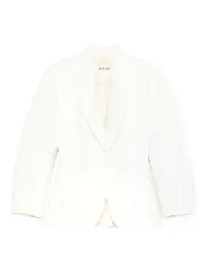 RÓHE Shawl-lapel Cropped Blazer - White