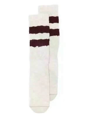 GOLDEN GOOSE Striped Socks - Neutrals