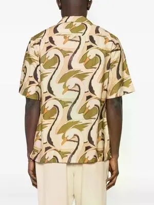 Paul Smith Swan-print Shirt - Neutrals