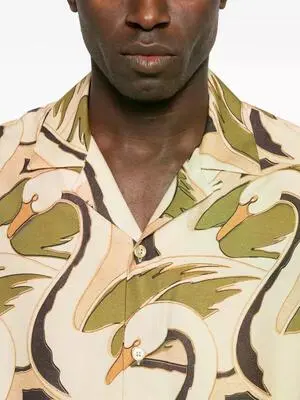 Paul Smith Swan-print Shirt - Neutrals