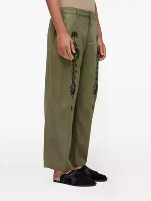 OSKLEN Palm Tree Embroidered Trousers