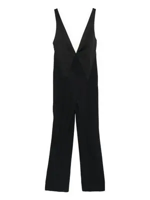 TOM FORD V-neck Sleeveless Jumpsuit - Black