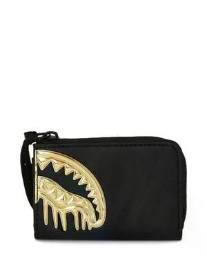SPRAYGROUND Gold And Dangerous Shark-jaw Wallet - Black